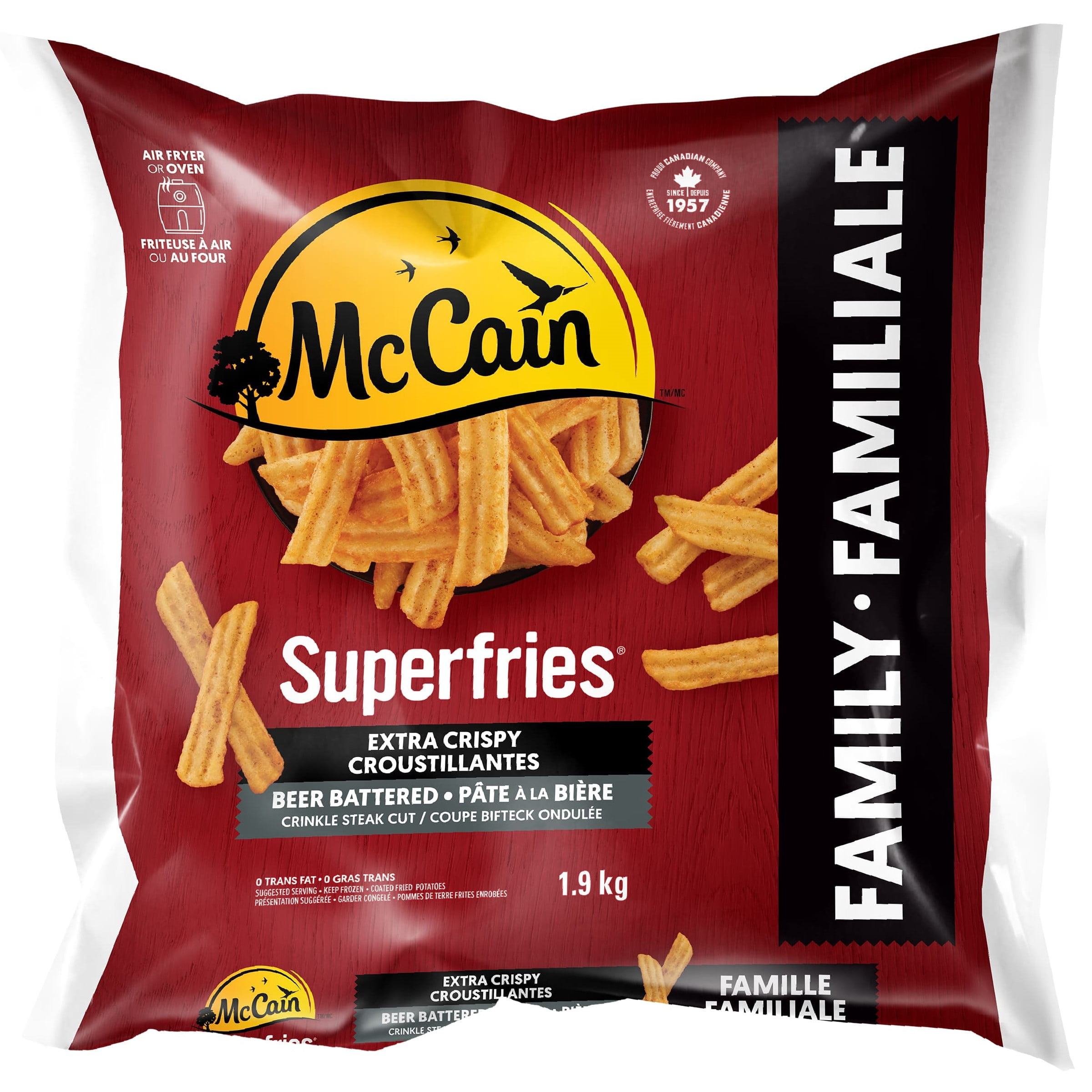 McCain® Superfries® Extra Crispy Crinkle Steak Cut Beer Battered Fries ...