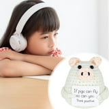 HomeCozy Positive Crocheted Pig with Encouraging Card Emotional Support ...