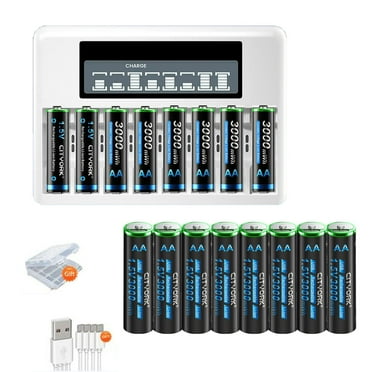 Ablink 16 PCS AAA Batteries, 1.5v 8800mAh Triple A Batteries, High-Performance Rechargeable ...
