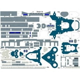 US NAVY Battleship Paper Model Set, USS Arizona BB-39 1/250 For Kids ...