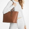 Michael Kors Women's Jet Set Travel Saffiano Leather Medium Zip Top ...