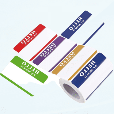 54 Pieces Magnetic Dry Erase Labels - 9 Colors Reusable Name Plate Tags ...