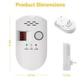Natural Gas Detector with Digital Display,85dB Alarm,Plug-in Gas Leak ...