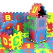 96-Piece Foam Interlocking Floor Puzzle Alphabet and Number for ...