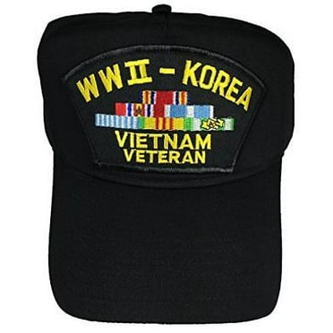 KOREA VETERAN W/ SERVICE RIBBONS HAT CAP DMZ KOREAN WAR 38TH PARALLEL ...