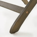 GDF Studio Rabion Outdoor Acacia Wood Folding rectangle Bistro Table ...