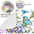 Floral Birds Dish Drying Mat for Kitchen Spring Globe Daisy Butterfly ...