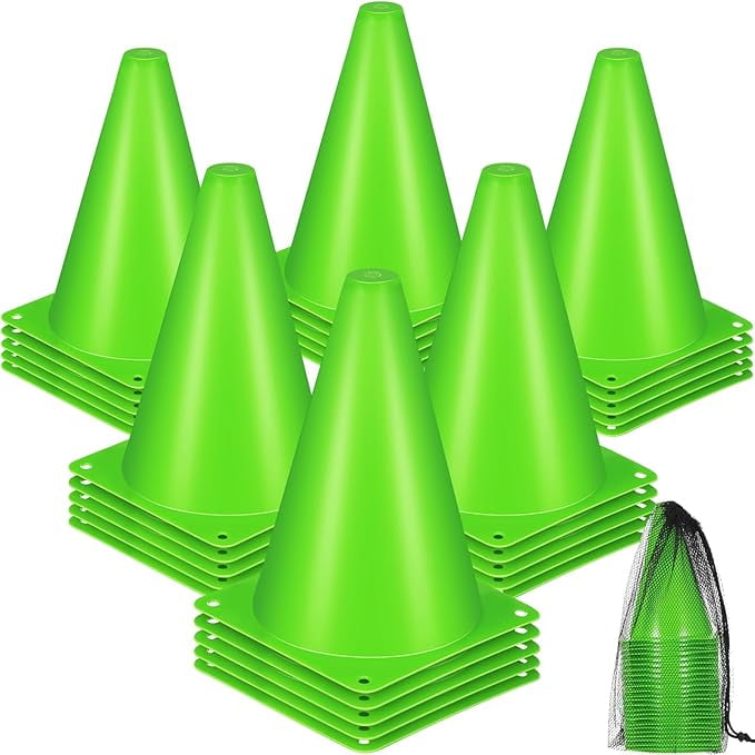 Click here for Erqilou 30 Pack 7 Inch Plastic Traffic Cones Sport... prices