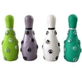 SPRING PARK Bowling Pin Dog Toys Squeaky Rubber Bouncing Rolling Fetch ...