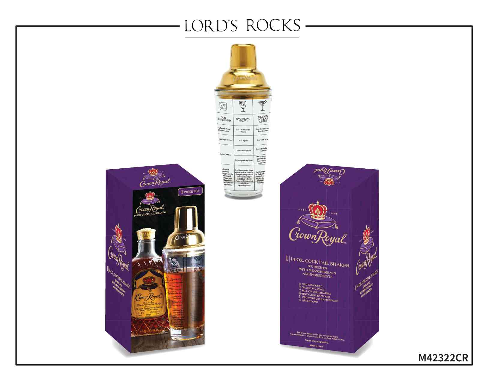 Crown Royal Cocktail Recipe Shaker - Walmart.ca