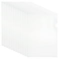 12pcs Clear Document Folder L-Type Plastic Folder Copy Safe Project ...