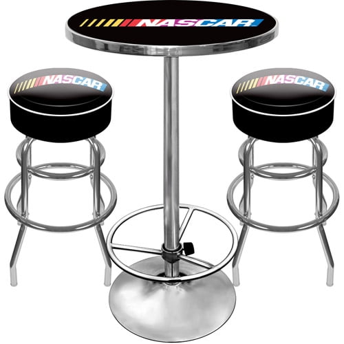 NASCAR Gameroom Combo - 2 Bar Stools and Table Set - Walmart.com