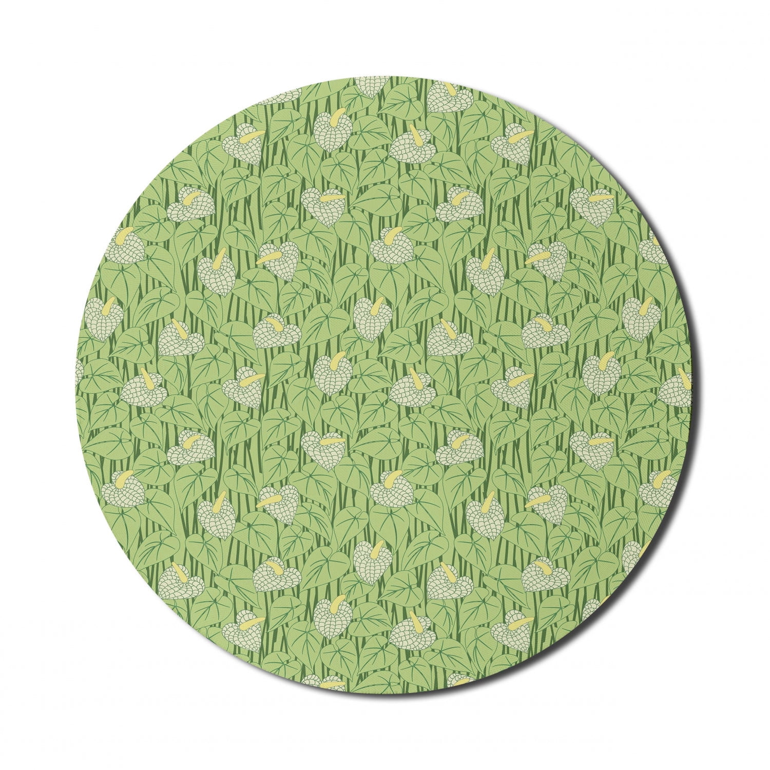Botanical Mouse Pad for Computers, Continuous Abstract Illustration of ...