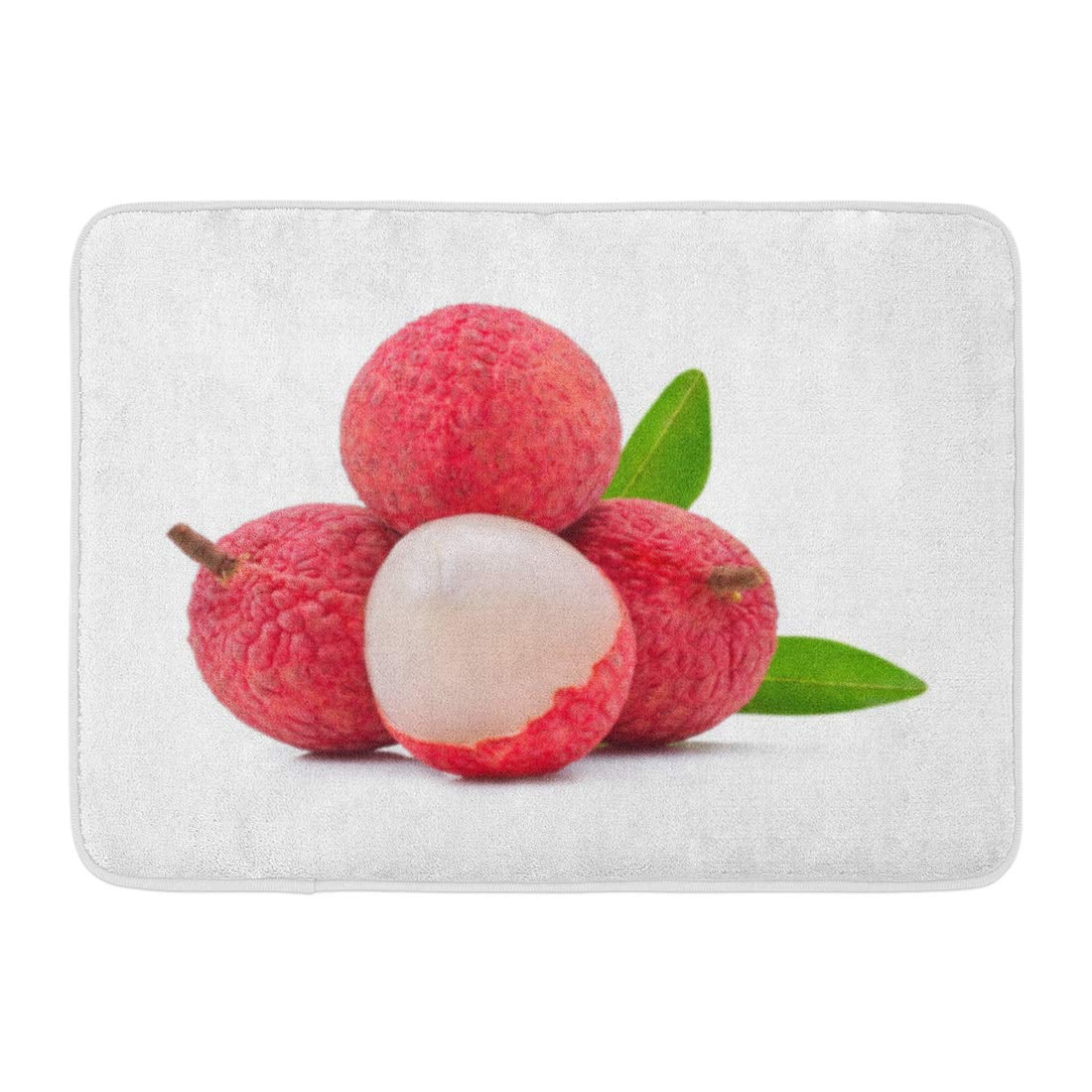 GODPOK Litchee Brown Litchi Lychee White Pink Lichi Ingredient Rug ...