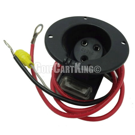 Club Car Golf Cart 48 Volt Charger Receptacle And Fuse Kit - Walmart.com