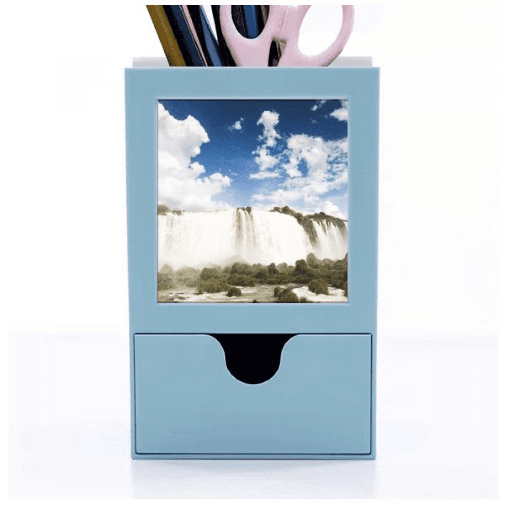 Waterfall Forestry Science Nature Scenery Desk Supplies Organizer Pen ...