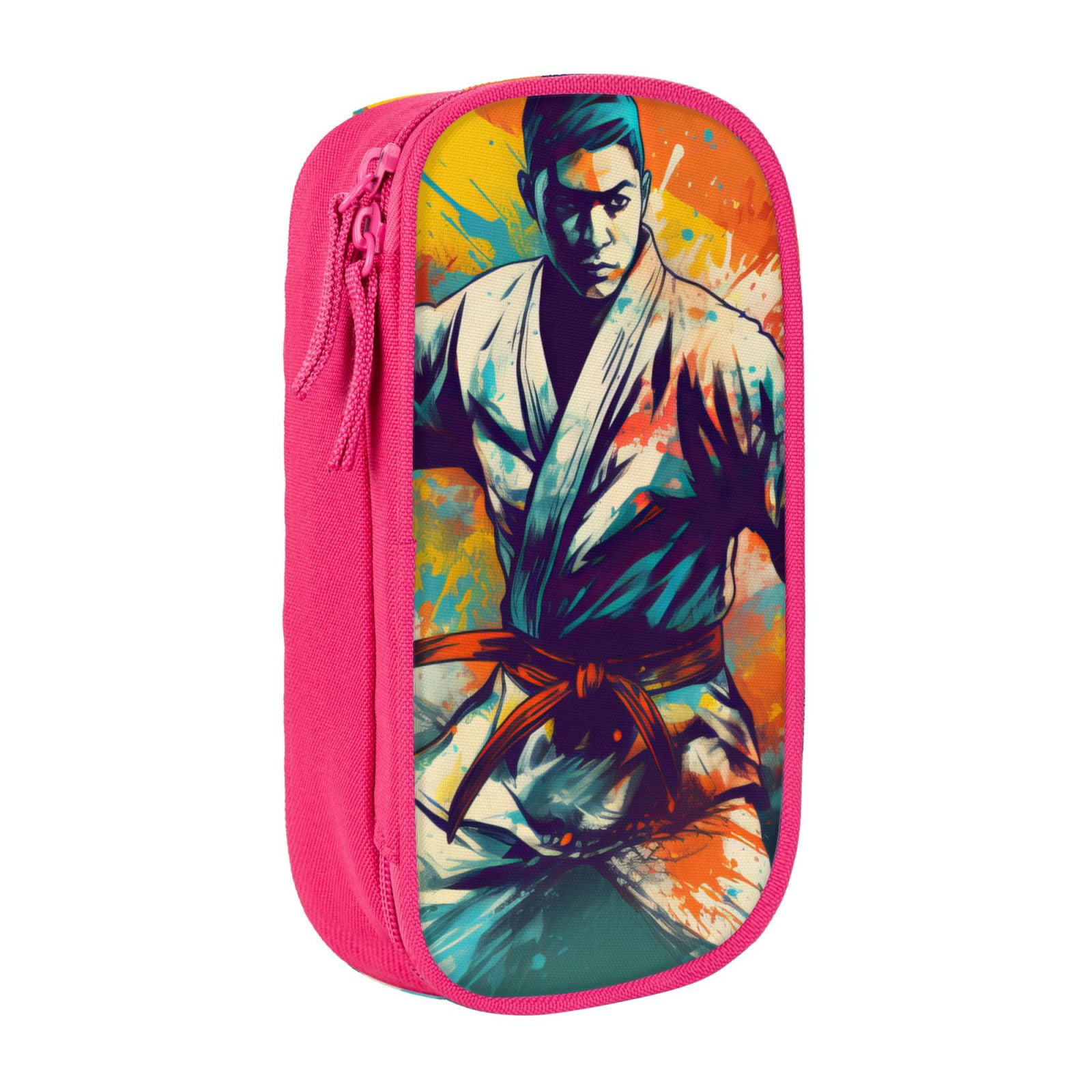 LNWH Large Storage Pencil Case, Jiu Jitsu Fighter Pattern with Zipper ...