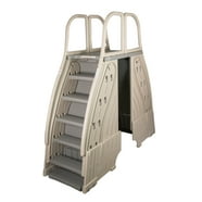 Aqua Select Above Ground Anti-Slip Pool Steps Entrance System with Gate ...