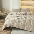 Duvet Cover Set Khaki Queen Size Cotton Super Soft Comfy Bedding Set ...