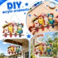 2D Diamond Painting Hanging Ornament DIY Bird Pattern Wall Art Kit with ...