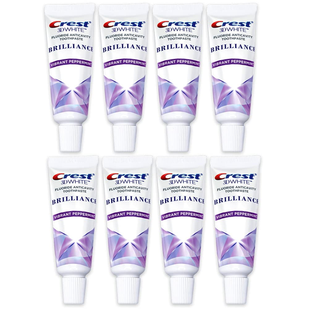 Crest 3D White Brilliance Toothpaste, Vibrant Peppermint, Travel Size 0 ...