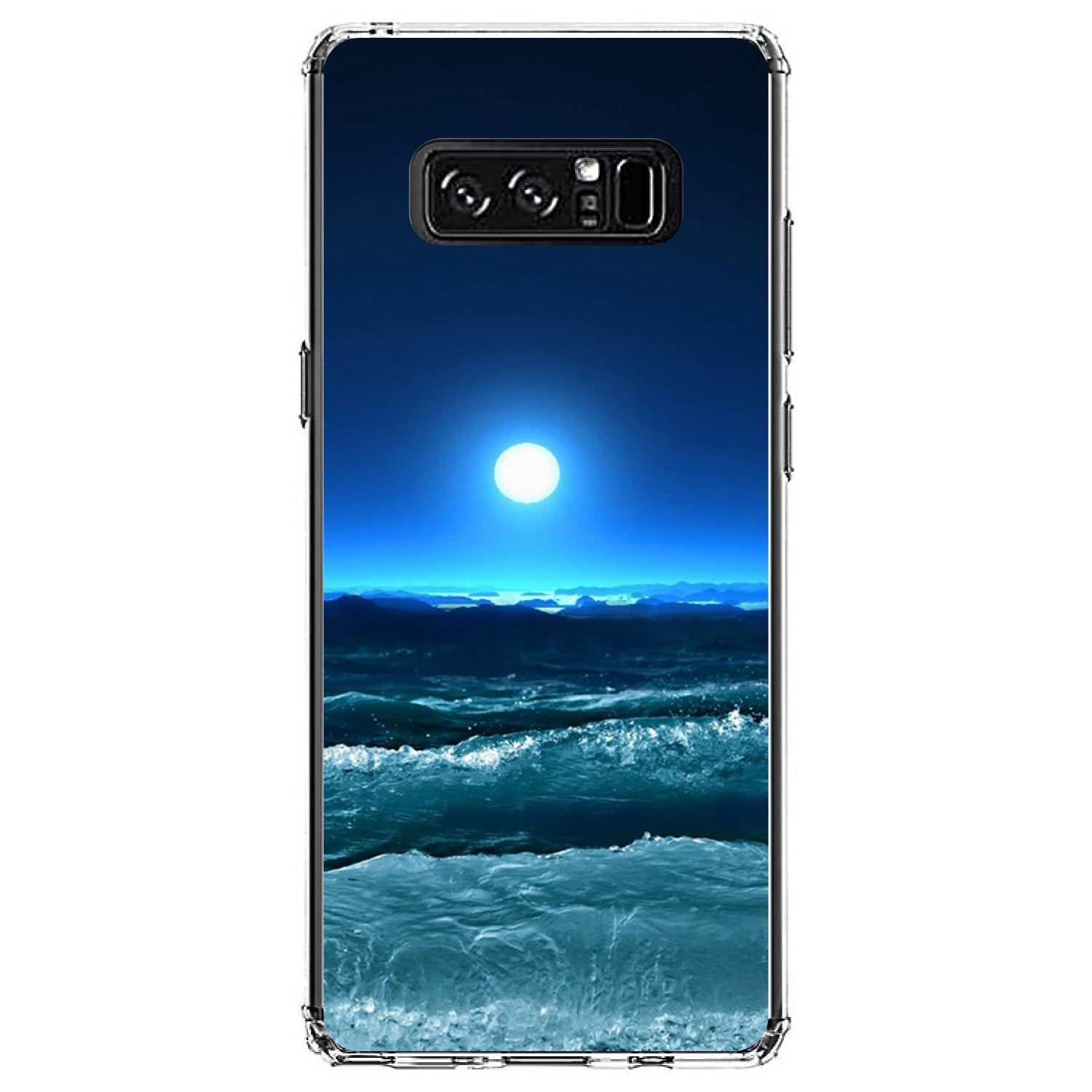 DistinctInk Clear Shockproof Hybrid Case for Samsung Galaxy Note 8 ...