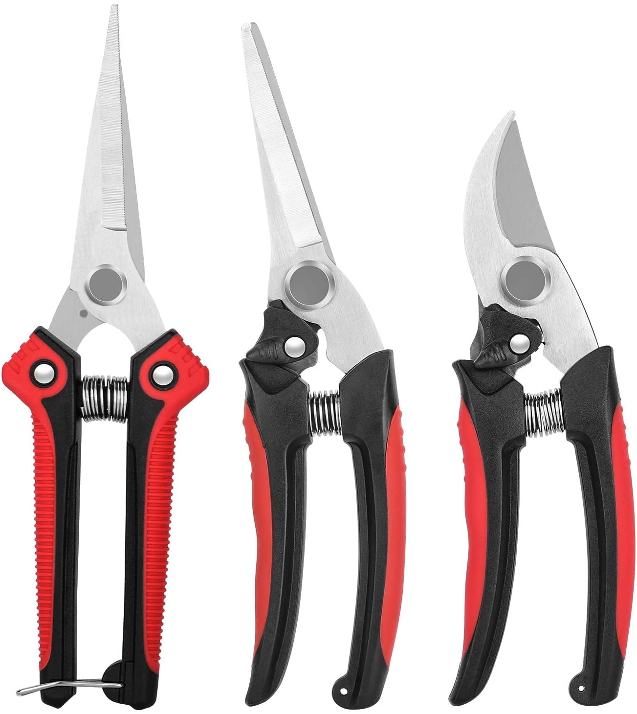 Garden Pruning Shears Trimming Scissors Stainless Steel Blades Handheld ...