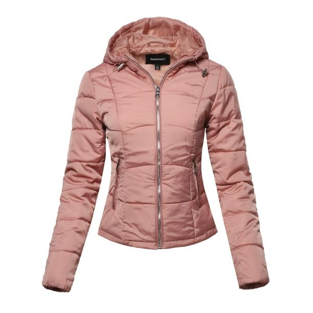 Fashionoutfit Womens Solid Hooded Packable Ultra Light Weight Short