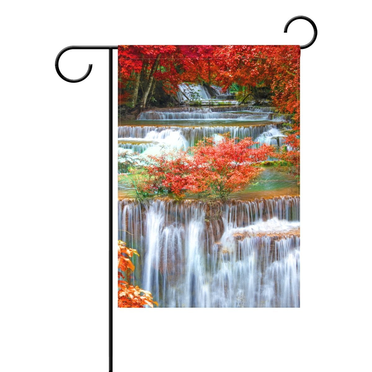 POPCreation Waterfall Deep Rain Forest Jungle Garden Flag Banner 12x18 ...