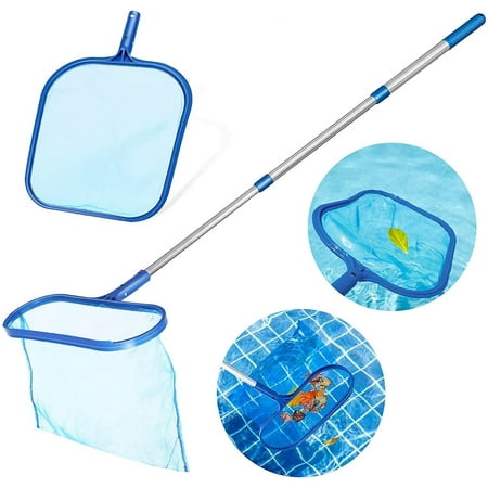 SICED Swimming Pool Bottom Landing Net Kit with Aluminum Telescopic ...