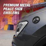 Revolution Car Badges 3D Peace Sign, Automotive Emblem Decals Stickers ...