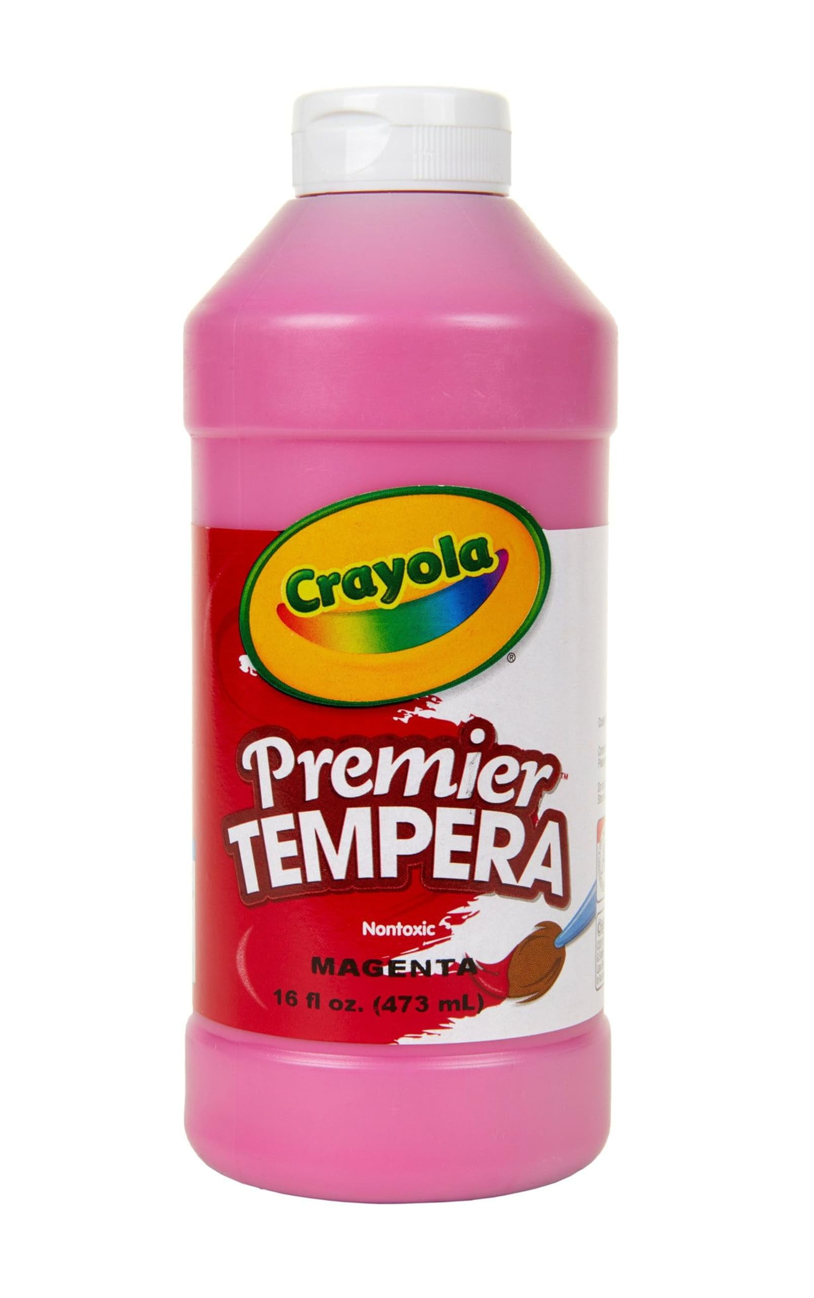 Pintura Crayola Premier Tempera Magenta, 473 ml, no tóxica para niños ...