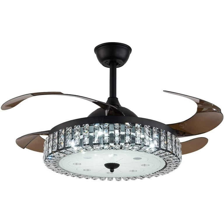 Retractable Ceiling Fan With Led Light | Shelly Lighting