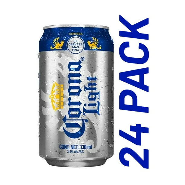 Cerveza Corona Light Lata 330 ML Pack de 24 | Walmart en línea
