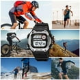 SKMEI Men's Sports Watch, Waterproof Watch with Stopwatch Countdown ...
