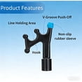 Boat Hook for Docking (Attachment Only) with Rubber Bumper, Twist-On ...