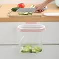 kiskick Over the Door Trash Bag Rack - Good Load Capacity with Lid - PP ...