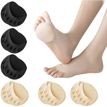 AIMTYD 6 Pairs Women's Toe Cover with Padding Toe Topper Liner Socks ...
