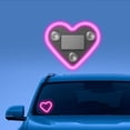 Car Atmosphere Light, Solar LED Lamp, Heart-Shaped Car LED Ambient ...