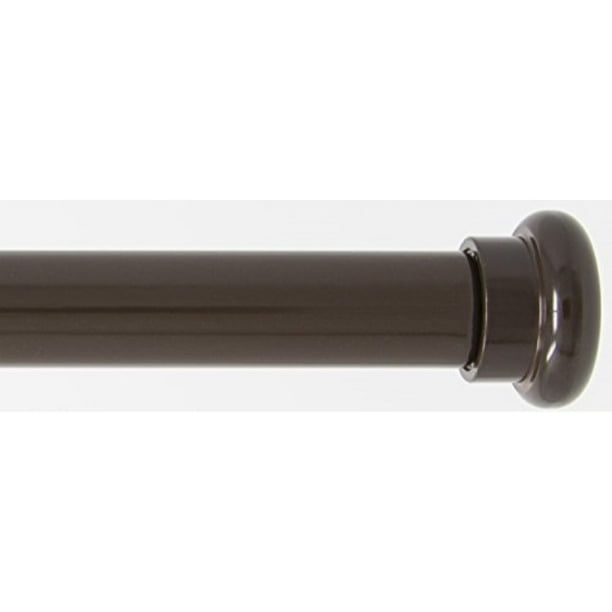 urbanest classic forged iron button window drapery rod set (bronze, 84 ...