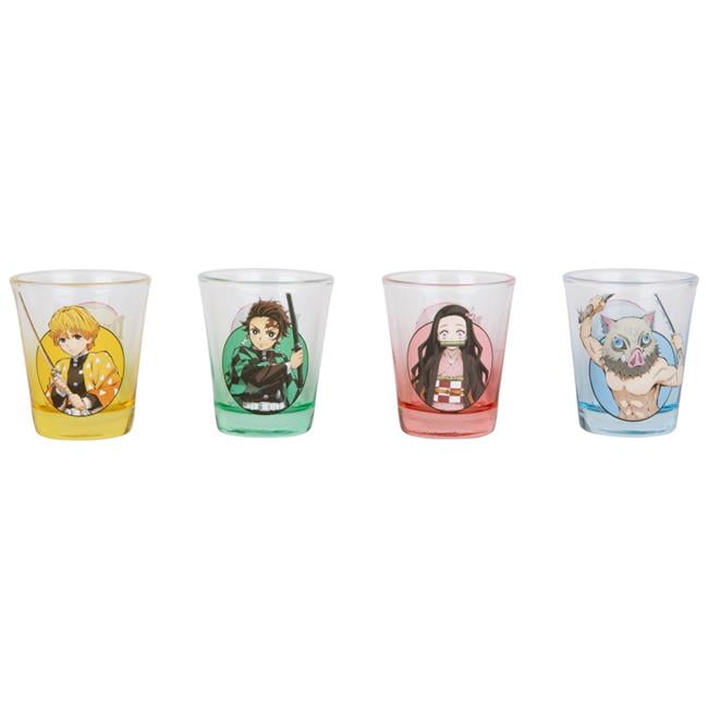 Demon Slayer 827004 Demon Slayer Characters Mini Glass Shot Glasses ...