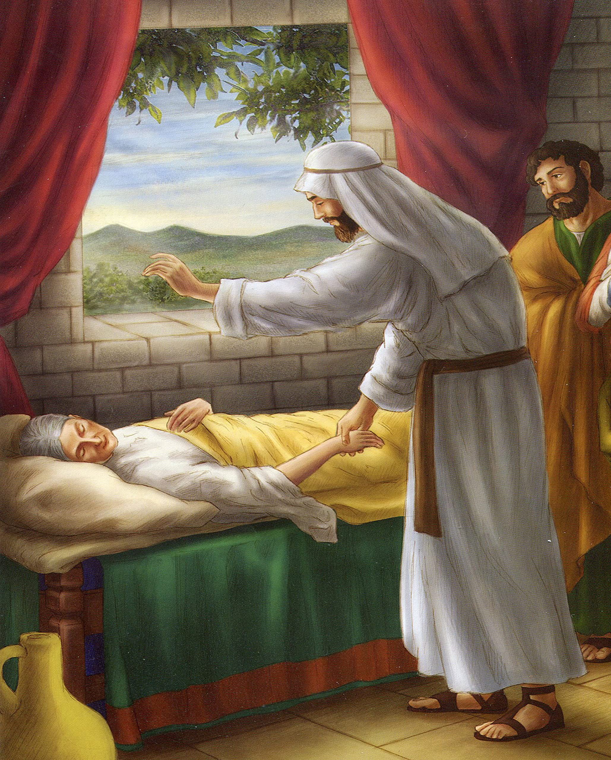 Catholic print picture - Jesus Heals Peters MIL N - 8" x 10" ready to ...
