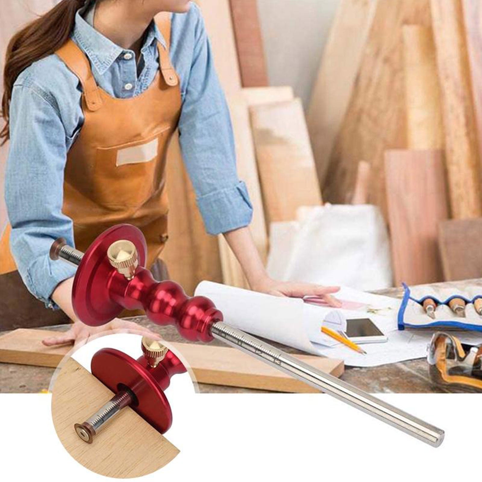 Fridja Wheel Marking Scriber Tool,European Metal Scriber - Walmart.com