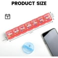 Extra Large Weekly Pill Organizer, 7 Day Daily Pill Box Case Easy to ...