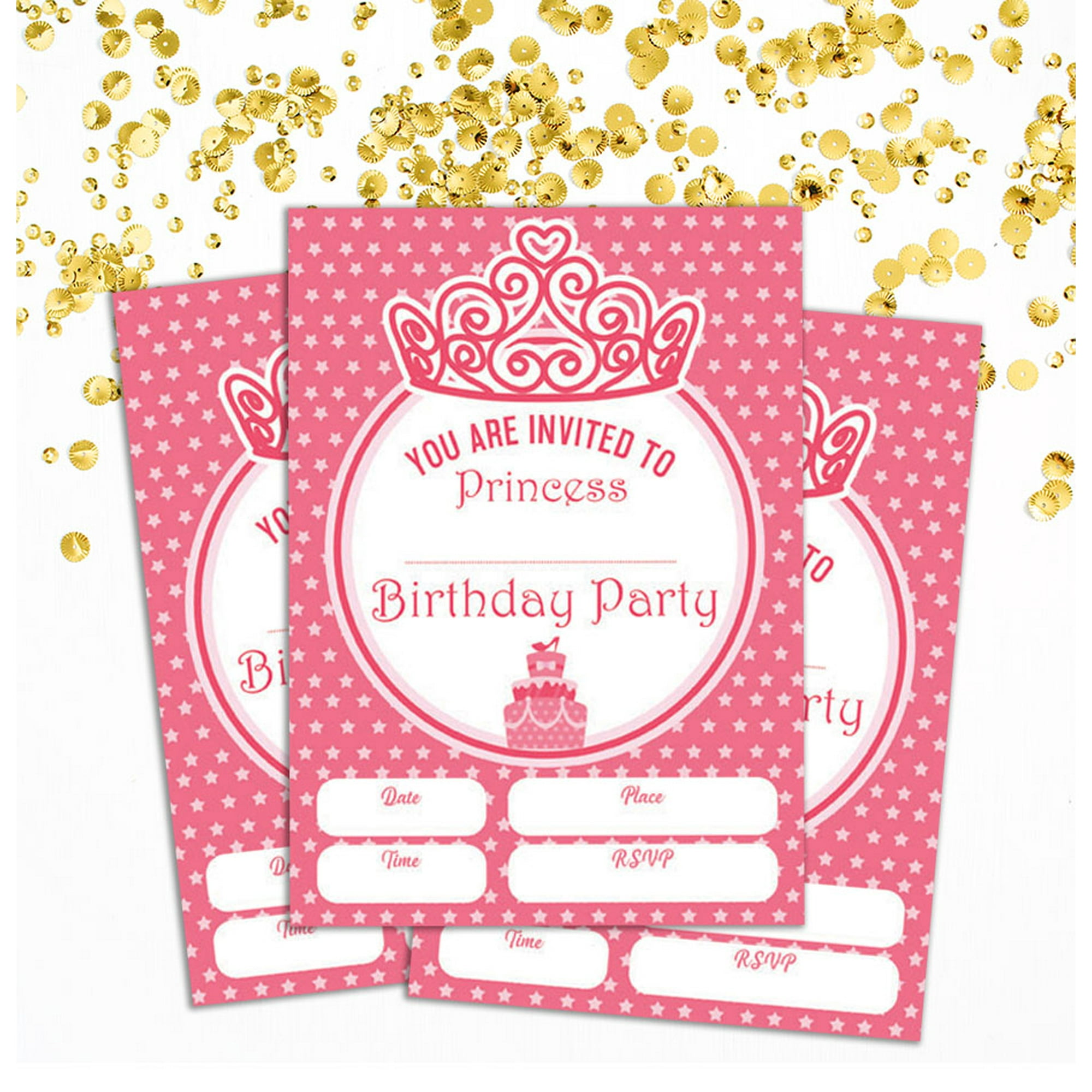 Blank Birthday Invitation Card