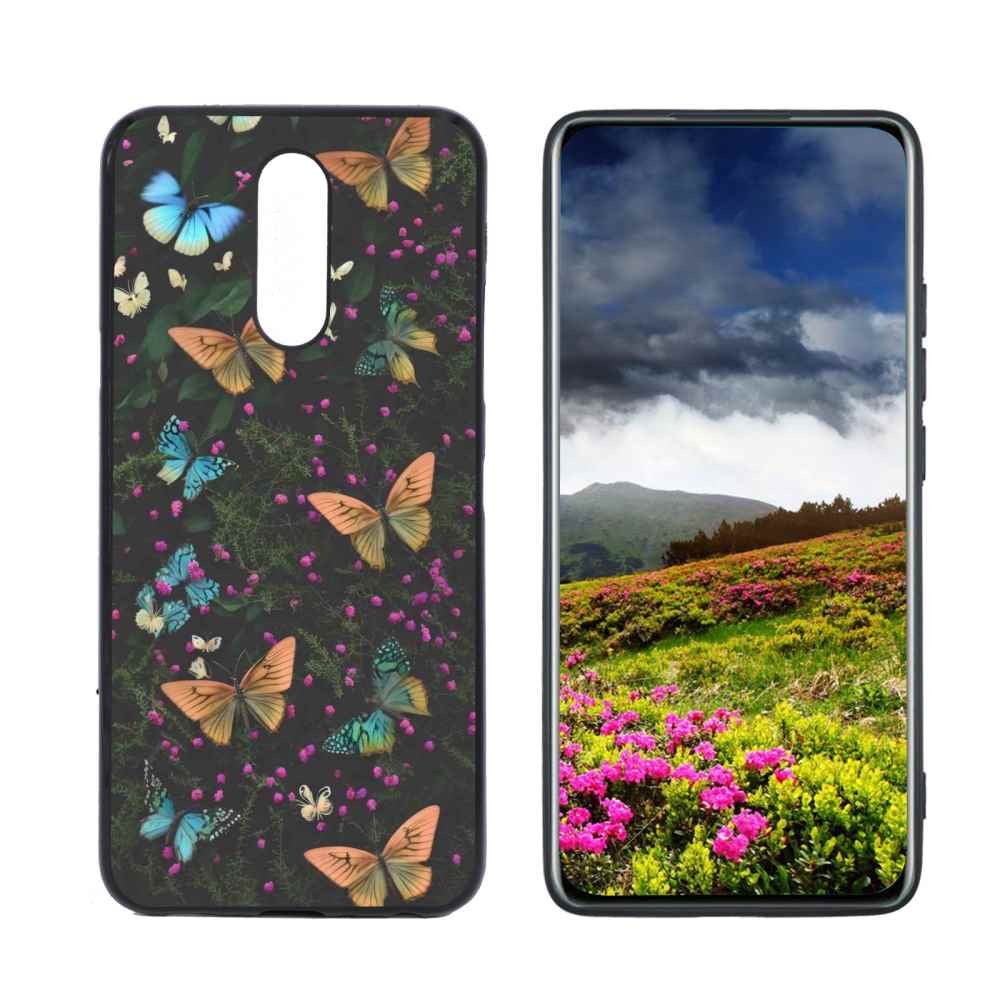 Compatible with LG K12 Plus Phone Case, Butterflies-Witchy-Goth ...