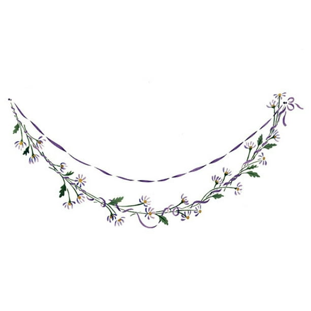 Flower Chain Wall Stencil - DEE900 by DeeSigns - Walmart.com