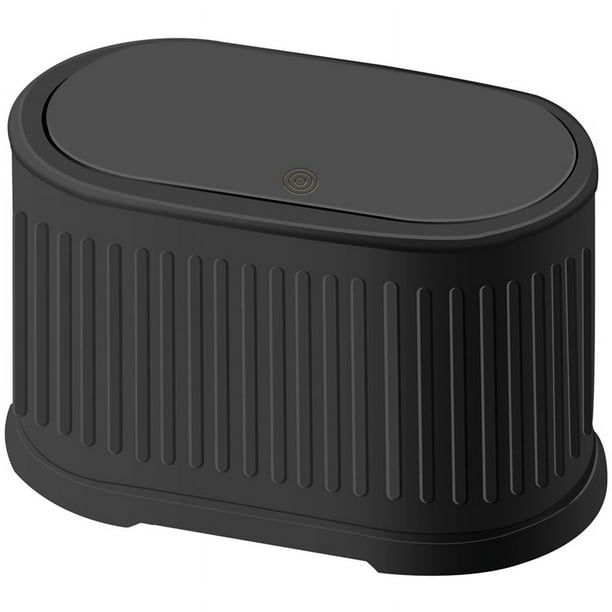 Mini bote de basura con tapa, bote de basura pequeño de 4 l para cocina ...