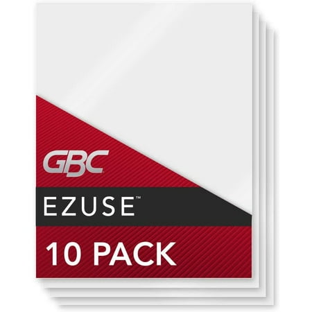 GBC Thermal Laminating Sheets / Pouches, Letter Size, 5 Mil, EZUse, 10 ...