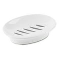European-Style Oval Draining Soap Dish, White *2/ Soap Box With Plastic ...